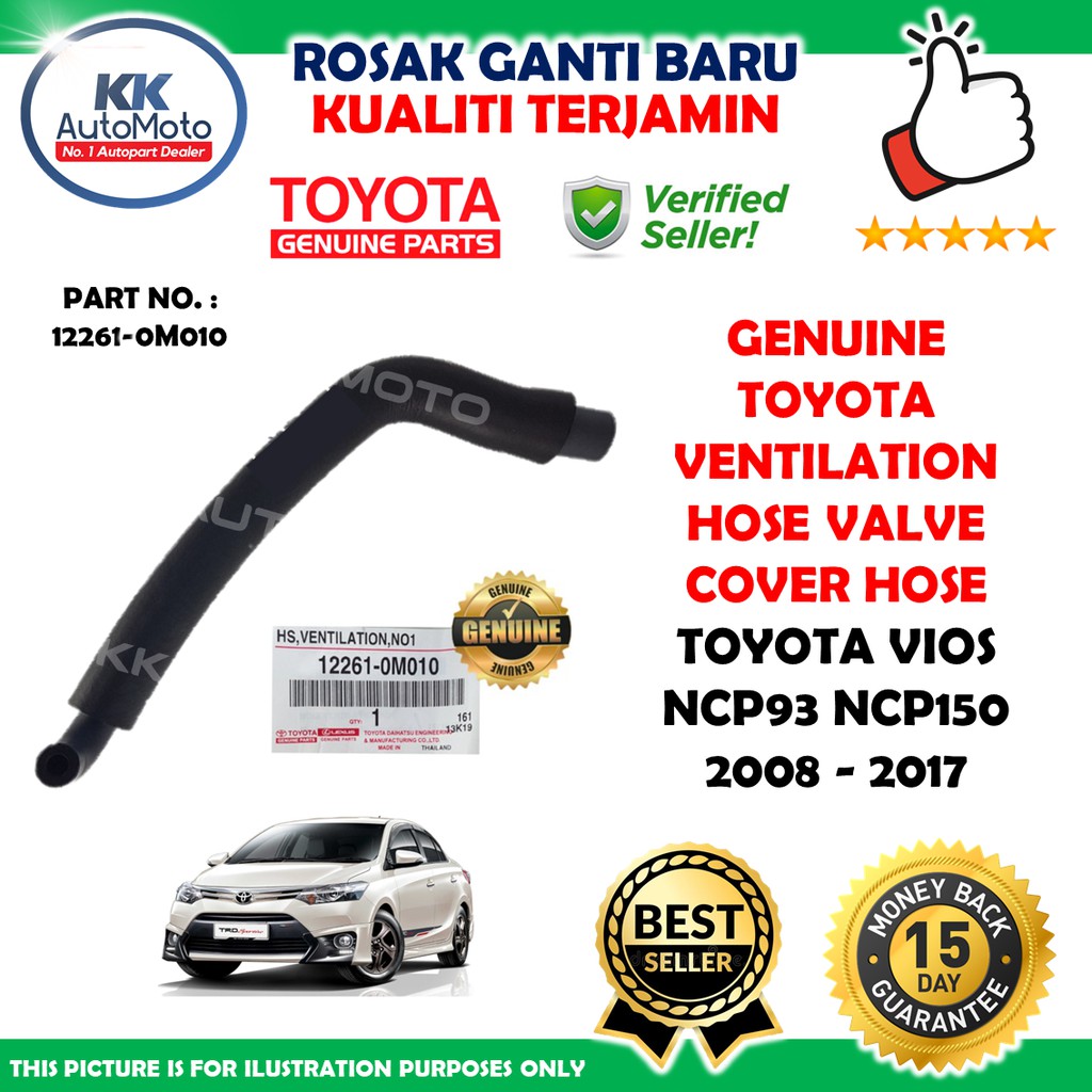 Toyota Vios NCP93 NCP150 2008 - 2017 Original Toyota Ventilation Hos ...