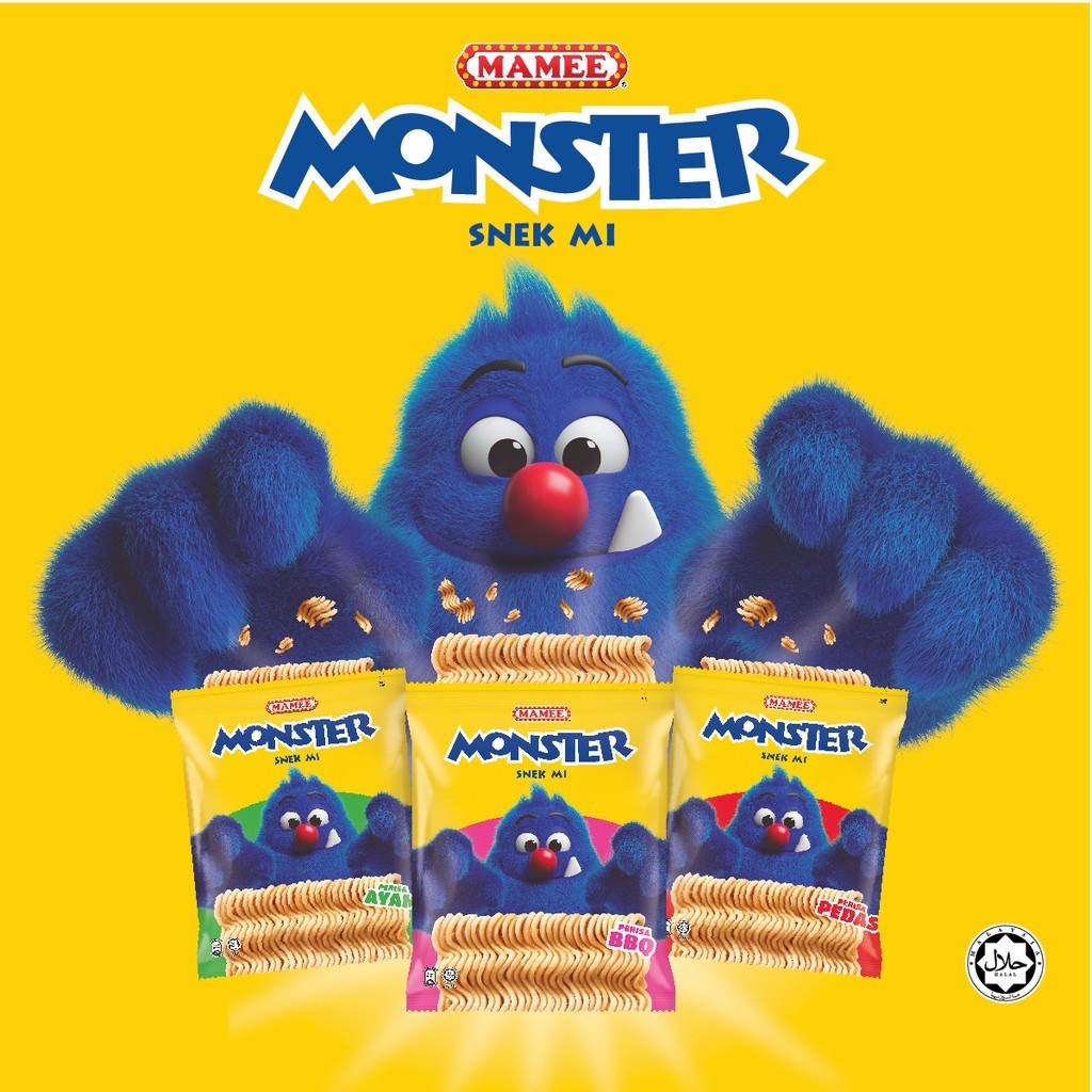 Mamee Monster Noodle Snack (25g*40) Mamee Ayam Mamee BBQ Mamee Pedas ...