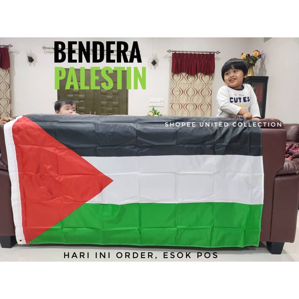 BENDERA PALESTIN Bendera Palestin Besar Murah Palestine Flag 150cm x ...