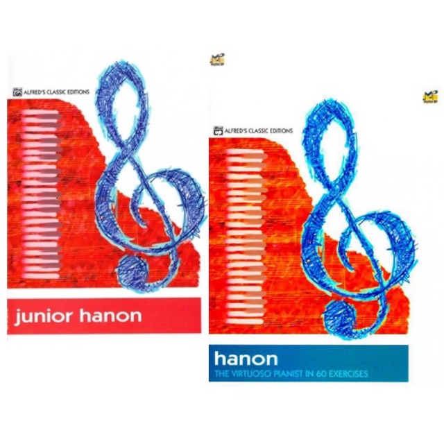 Hanon (junior hanon and Hanon the Virtuoso pianist in 60 exercises ...
