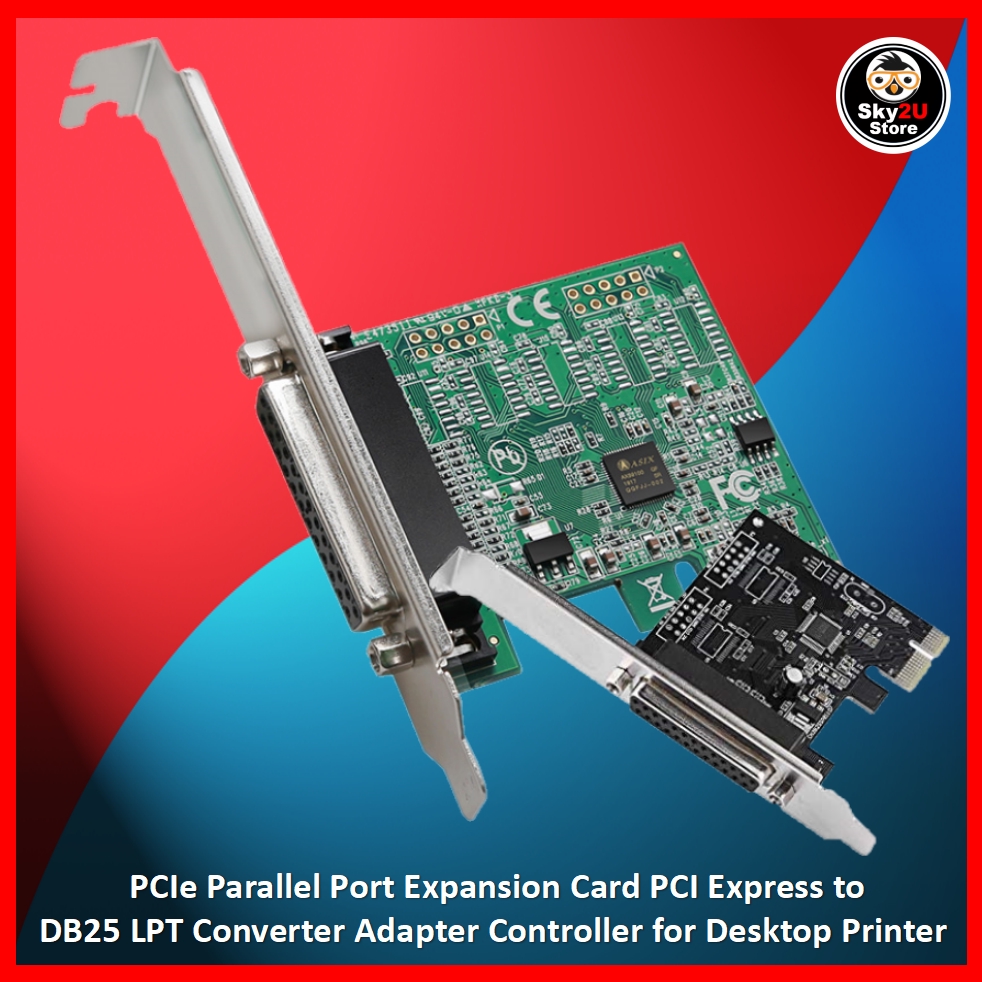 Pcie parallel port expansion card pci express db25 lpt for desktop printer | BeeCost