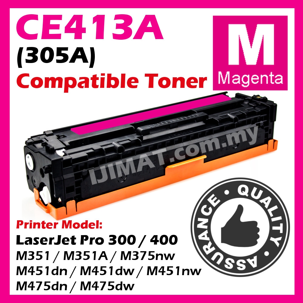 MAGENTA 305A CE410A CE411A CE412A CE413A HP Laserjet M351 M351A M375 ...