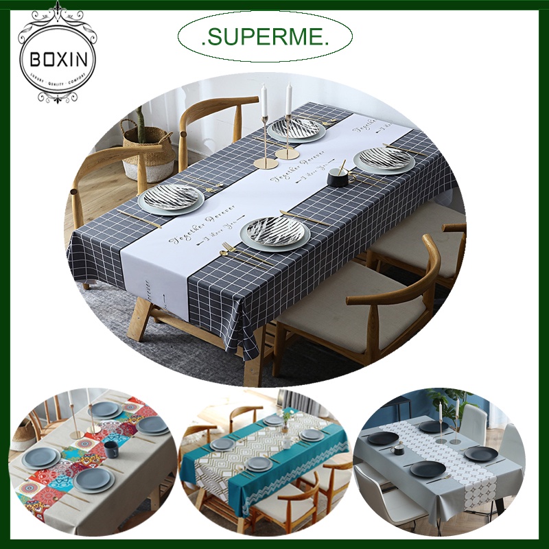 New Type Alas Meja Table Cloth PVC Water Proof Lapik Meja Plastic Table ...