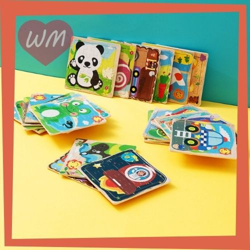 Wooden Jigsaw Puzzle Kids Early Educational Learning Toys Animal Marine ...