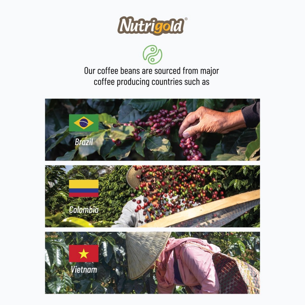 Nutrigold Coffee Instant white coffee 3in1 /2in1:Flavour Classic No ...