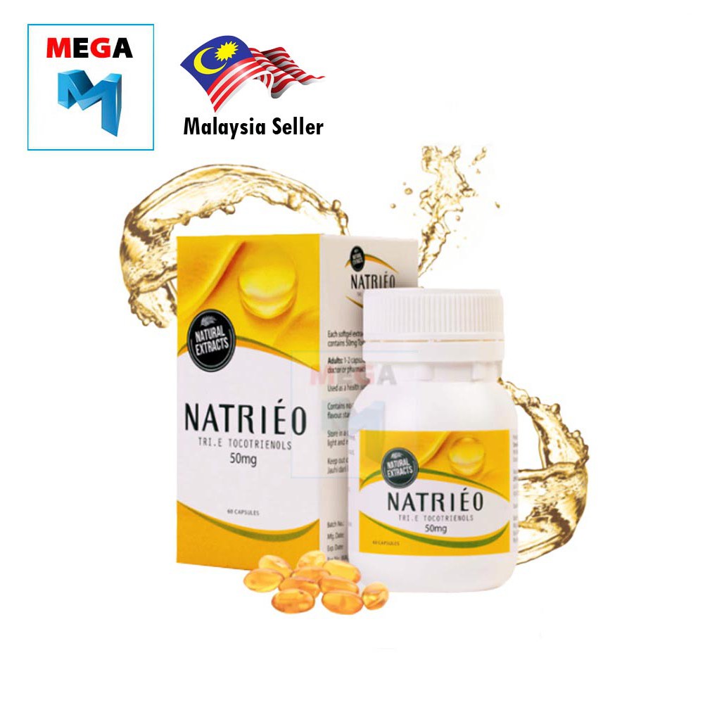 NATRIEO TRI.E (VITAMIN E) TOCOTRIENOLS 50MG(60 CAPSULES) | Shopee Malaysia