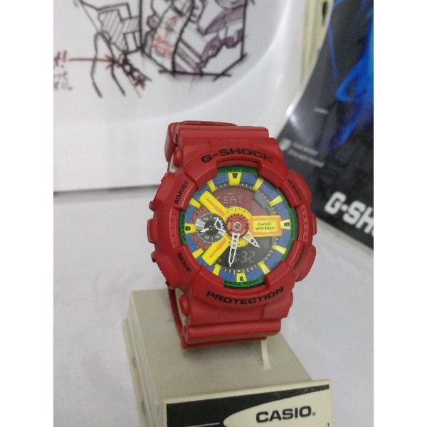 Original casio g Shock ga110 fc4,fancy color edition,limited red color ...