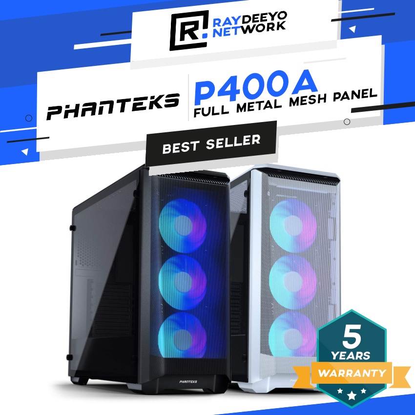 Phanteks Eclipse P400A DRGB ATX TG Tempered Glass Case [Full Metal Mesh ...