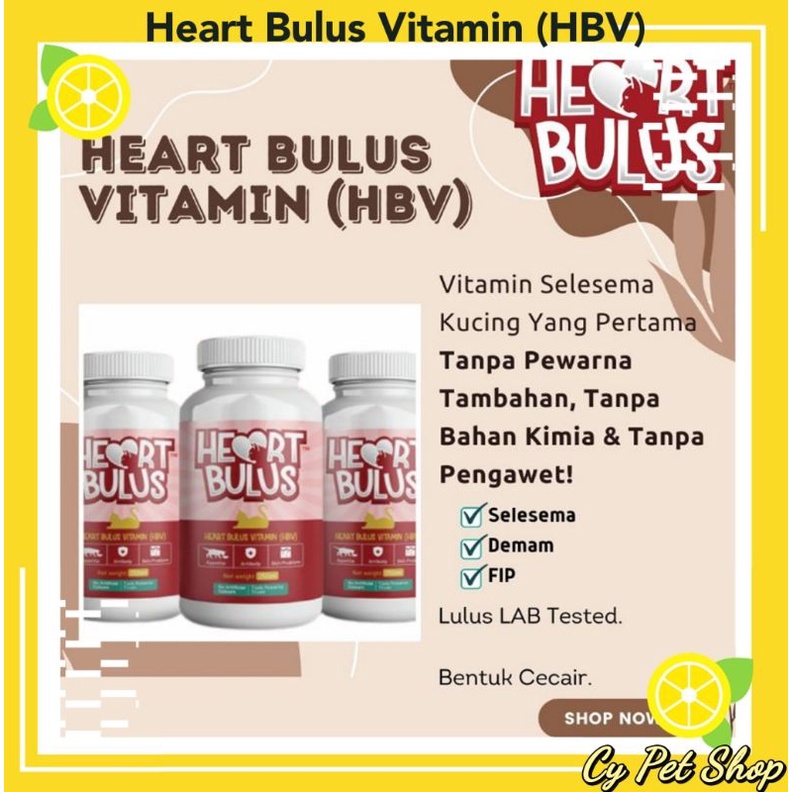 Heart Bulus (Free Syringe) Jooaracat Vitamin Kucing 125ml (Ready Stock ...