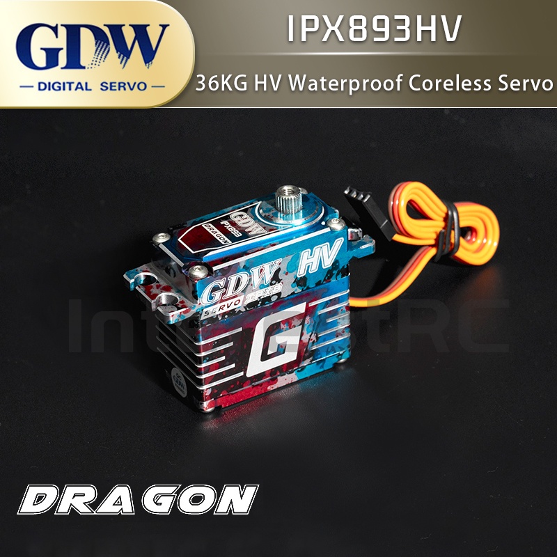 GDW IPX893 DRAGON 36KG Big Torque Waterproof Brushless Coreless Servo ...