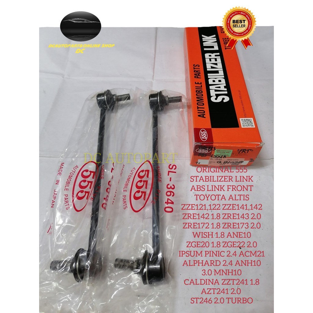 Original 555 stabilizer link front toyota altis zze121 zre142 wish ...