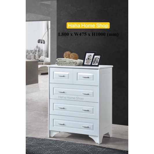 Almari Laci Putih / Chest Drawers ( Fully Assembly ) | Shopee Malaysia