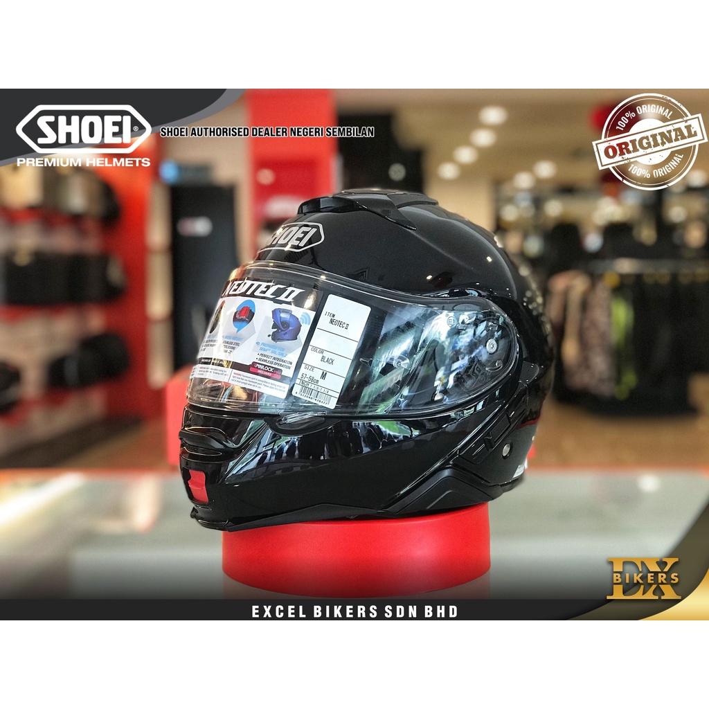 SHOEI NEOTEC 2 BLACK /NEOTEC /NEO TEC II /MODULAR HELMET / FLIP UP ...
