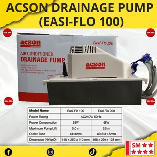 ACSON/DEWPOINT/HVAC MASTE AIR CONDITIONER DRAINAGE PUMP EASI-FLO 22 EASI-FLO 33 EASI-FLO 55 EASI ...