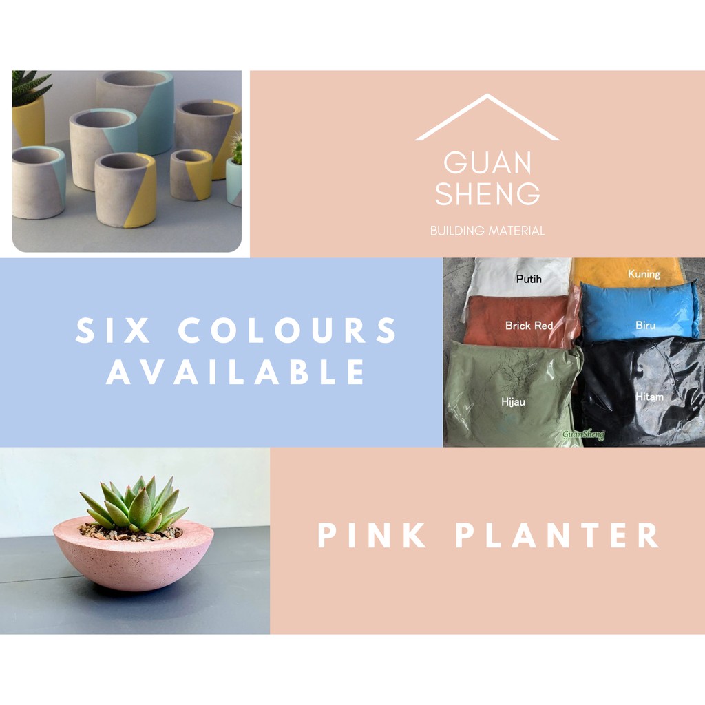 Colour Cement in bulk (Simen warna) cement merah/ biru/hitam/kuning ...