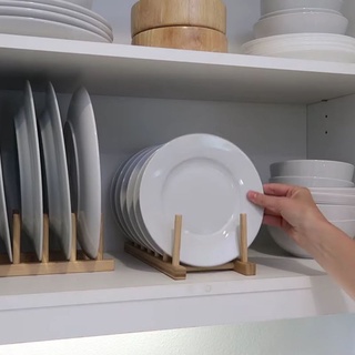 IKEA OSTBIT | Plate Holder, Bamboo, Dish Rack, Rak Pinggan Kayu ...
