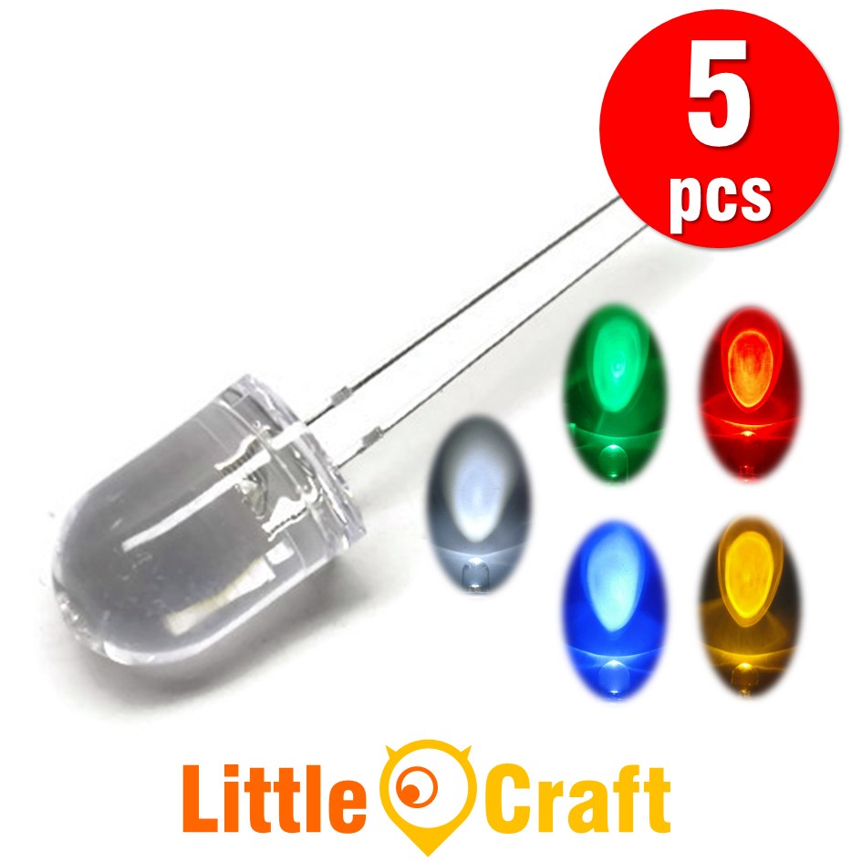 10MM Round Head Transparent LED (5pcs) | Shopee Malaysia