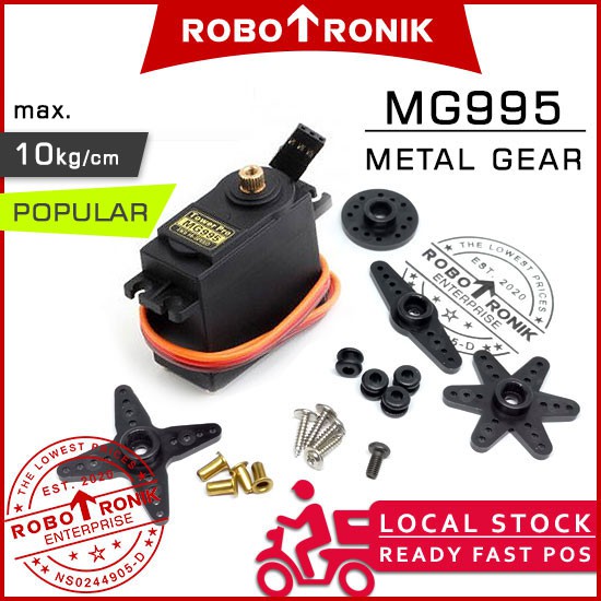 MG995 High Speed (Fully Metal Gear) Servo Motor - Compatible Tower Pro ...