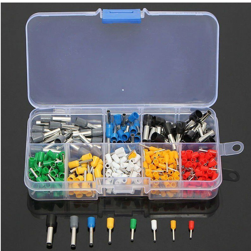 DIYMORE Wire Copper Crimp Connector Insulated Cord Pin End Terminal ...