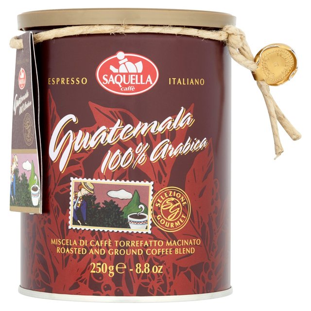 SAQUELLA CAFFE EXPRESSO ITALIANO GUATEMALA 100% ARABICA 250G | Shopee ...