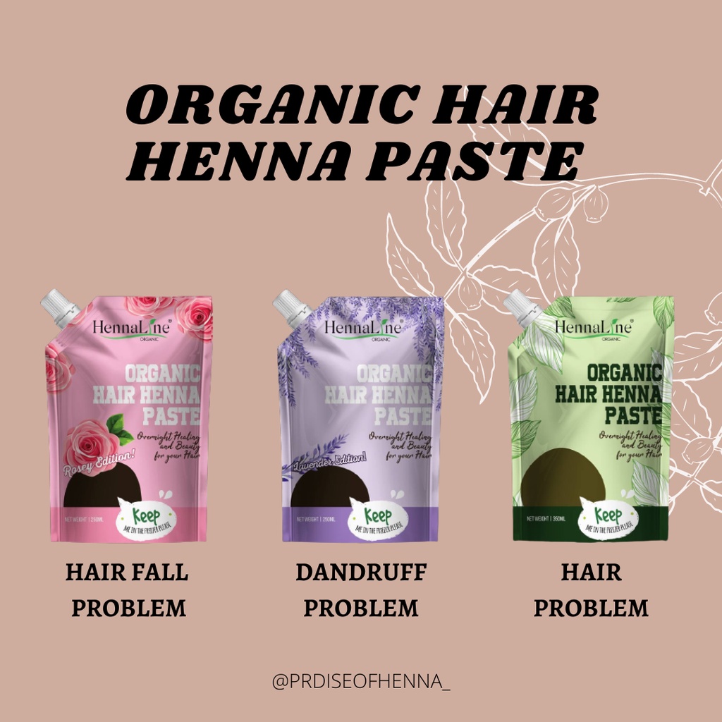Inai Rambut Organik (Organic Hair Henna Paste) | Shopee Malaysia