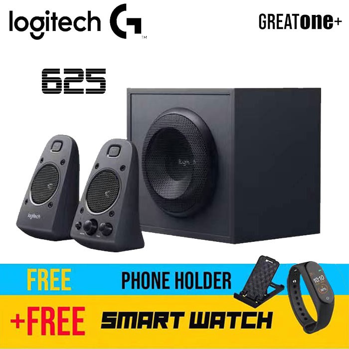 Logitech z625 speaker system with subwoofer and optical input | BeeCost