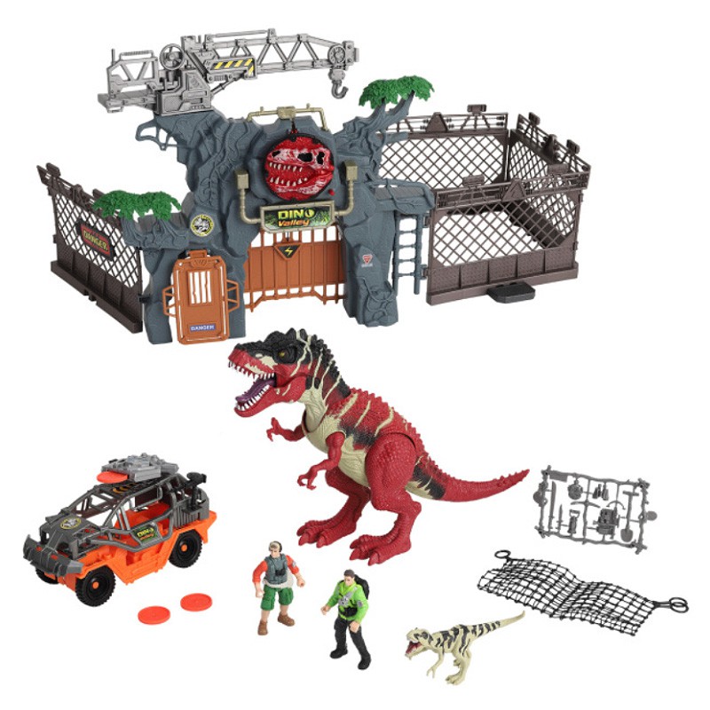 Dino Valley V Mega Dino Gate Playset, Light and sound Dinosaur action ...