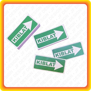 Quality Custom Kiblat Sticker Label [Arah Kiblat Solat][12cm x 5.5cm ...