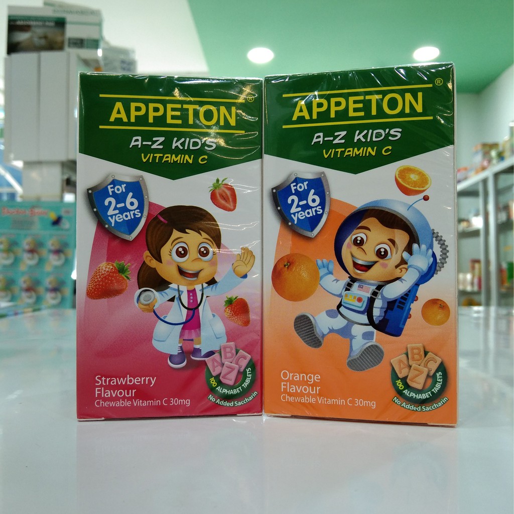 APPETON A-Z KID'S VIT C 30MG (100'S) | Shopee Malaysia
