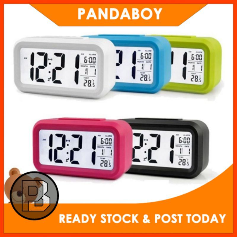 (LOCAL READY STOCK) Digital Smart Temperature Snooze Alarm Student LCD ...