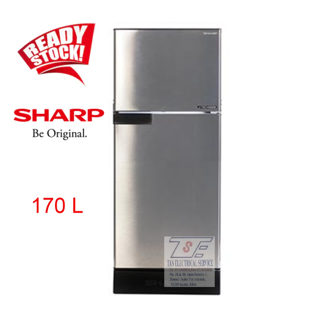SHARP 2 Door Refrigerator No Frost 170L SJ189MS | Shopee Malaysia