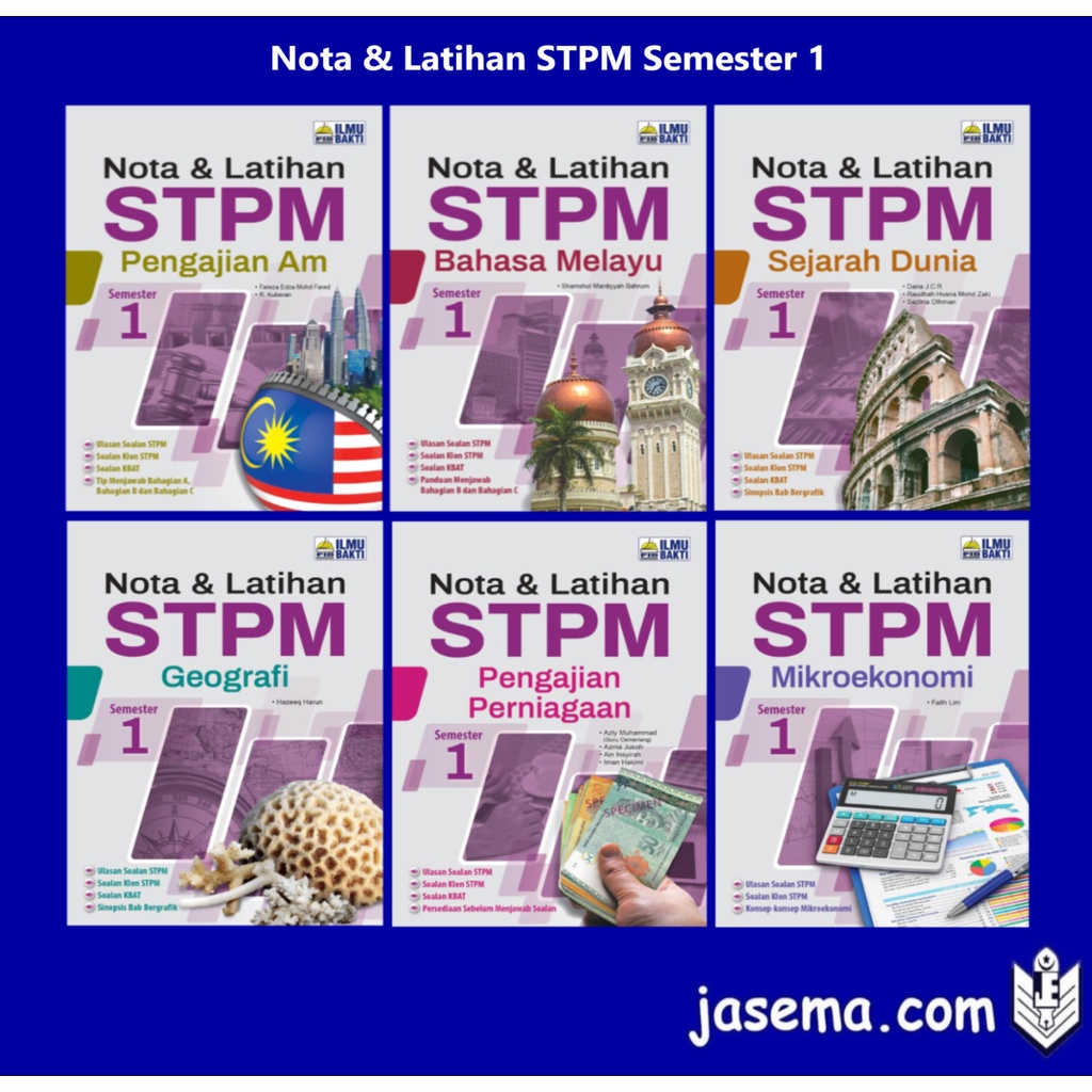 Nota & Latihan STPM Semester 1 Pengajian Am | Bahasa Melayu | Sejarah | Geografi | Pengajian ...