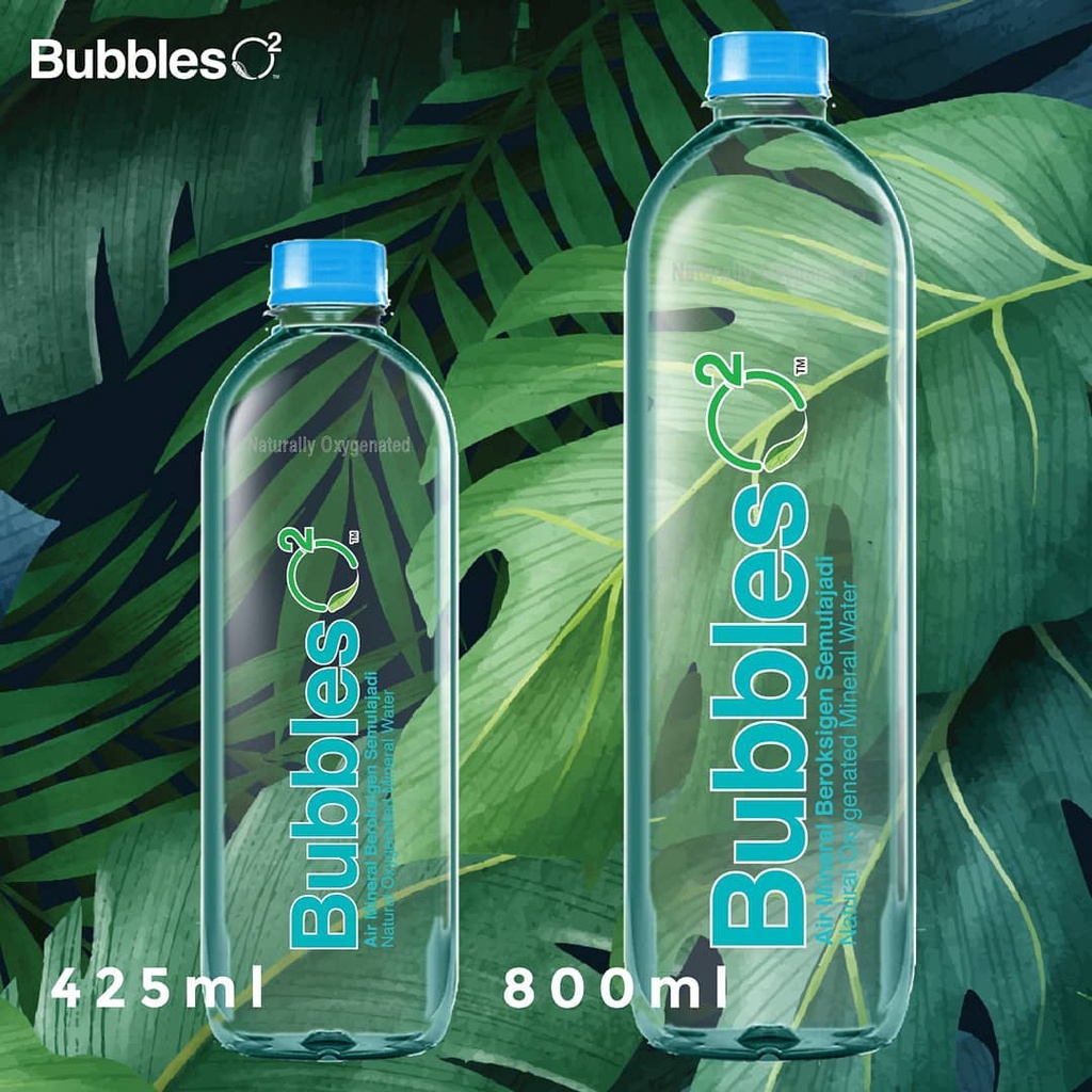 NATURAL OXYGENATED WATER BUBBLES O2 (425ml X24 bottle) | Shopee Malaysia