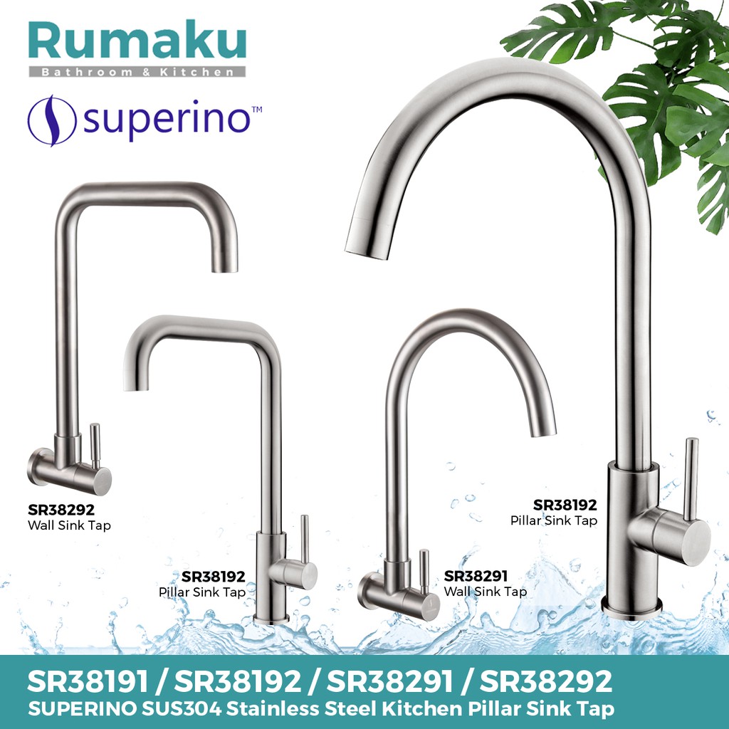 Superino sr38191 sr38192 sr38291 sr38292 sus304 stainless steel pillar ...