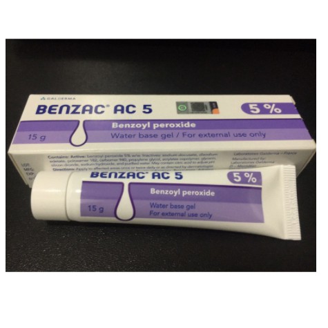 (NEW PACKAGING)Krim Ubat Anti Jerawat Benzac 5% Benzoyl Peroxide 15g ...