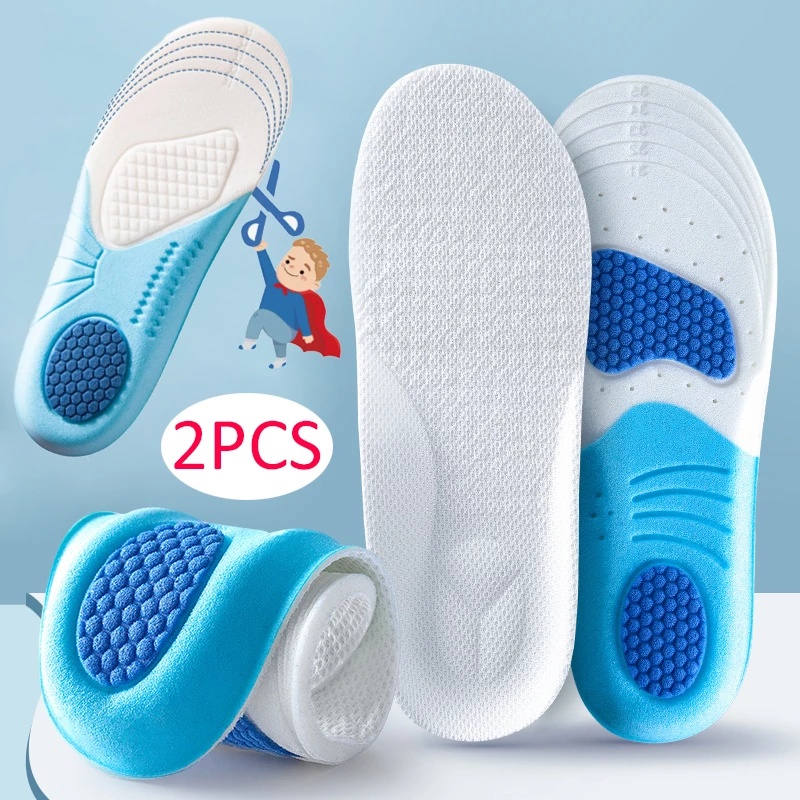 1Pair Cuttable Kids Memory Foam Orthopedic Arch Support Insoles/Shock ...