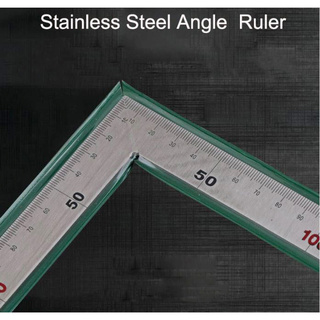 L SHAPE RULER STAINLESS STEEL 150 X 300MM Square Angle Scale Ruler Tool ...