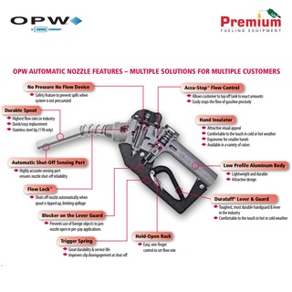 OPW 11B series 3/4" Leaded/Unleaded Fuel Nozzle (OPW nozzle) | Shopee ...