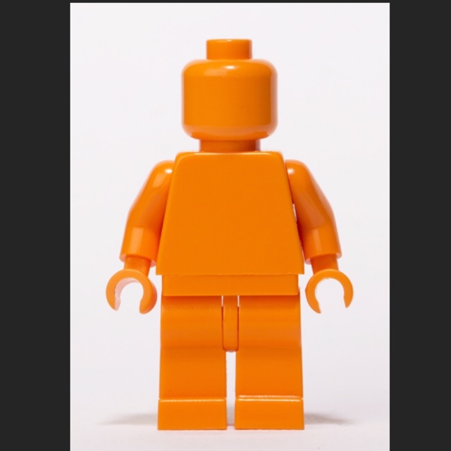 Lego Minifigures Orange monochrome | Shopee Malaysia