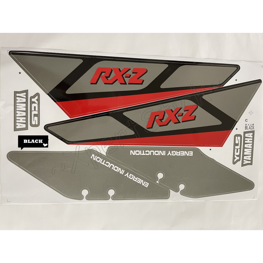 YAMAHA RX-Z (4) Energy Induction 1st YCLS Body Sticker - Black / Blue ...