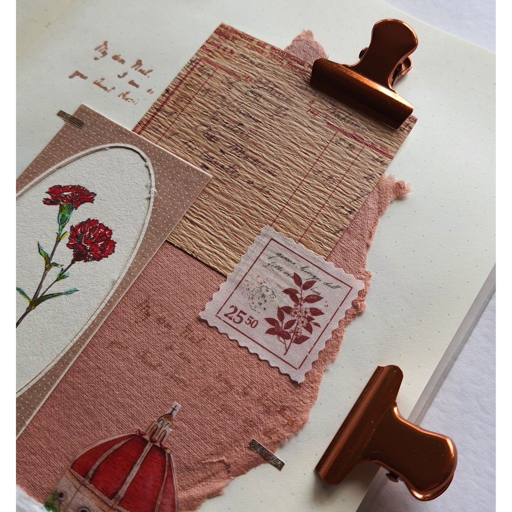 Rose gold clip journal ephemera fashion food bag (1pc) | Shopee Malaysia