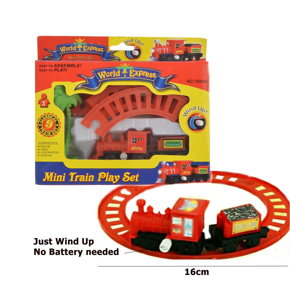 READY STOCK Mini Classical Toy Train Set (Wind up & Play) | Shopee Malaysia