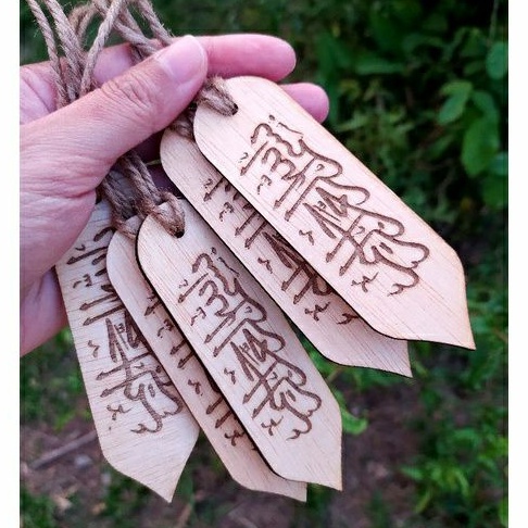 Custom made Penanda Buku Al Quran Kayu Wooden Bookmark Khat Islamic ...