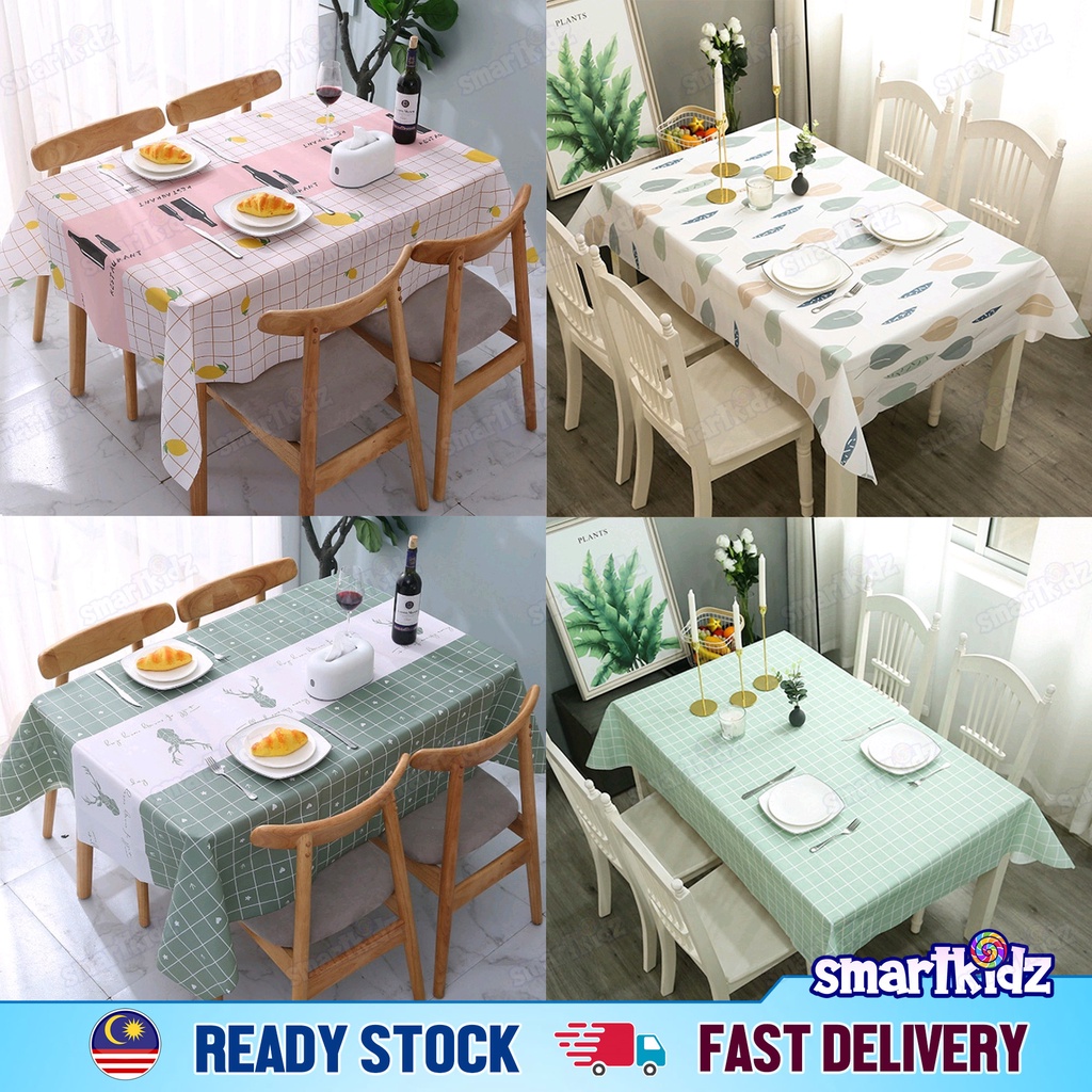Table Cloth PVC Water Proof | Plastic Table Cover | Alas Meja Makan ...