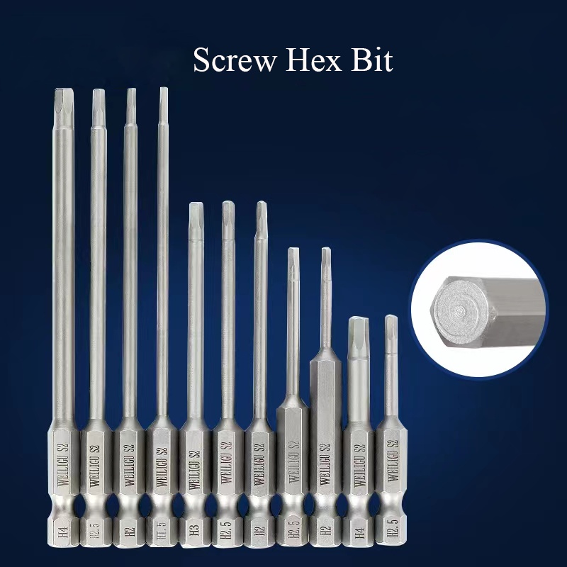 Hex Screw Driver Bit (50mm) 10pcs/pack | Shopee Malaysia
