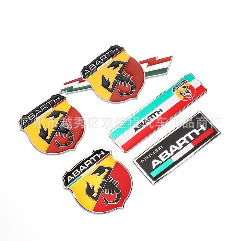 For Abarth Scorpion Car Logo Metal Emblem Stickers Personality Modified ...
