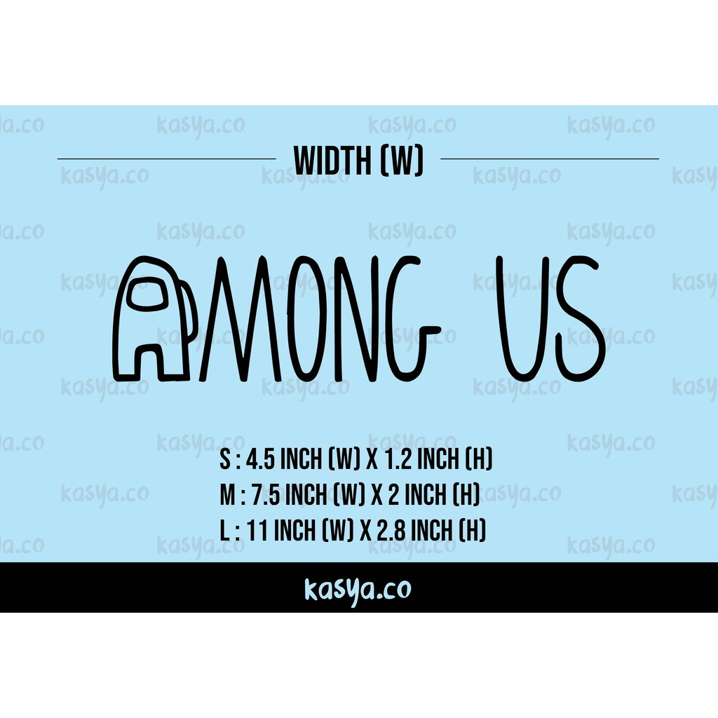 AMONG US LOGO vinyl sticker cutting | Shopee Malaysia