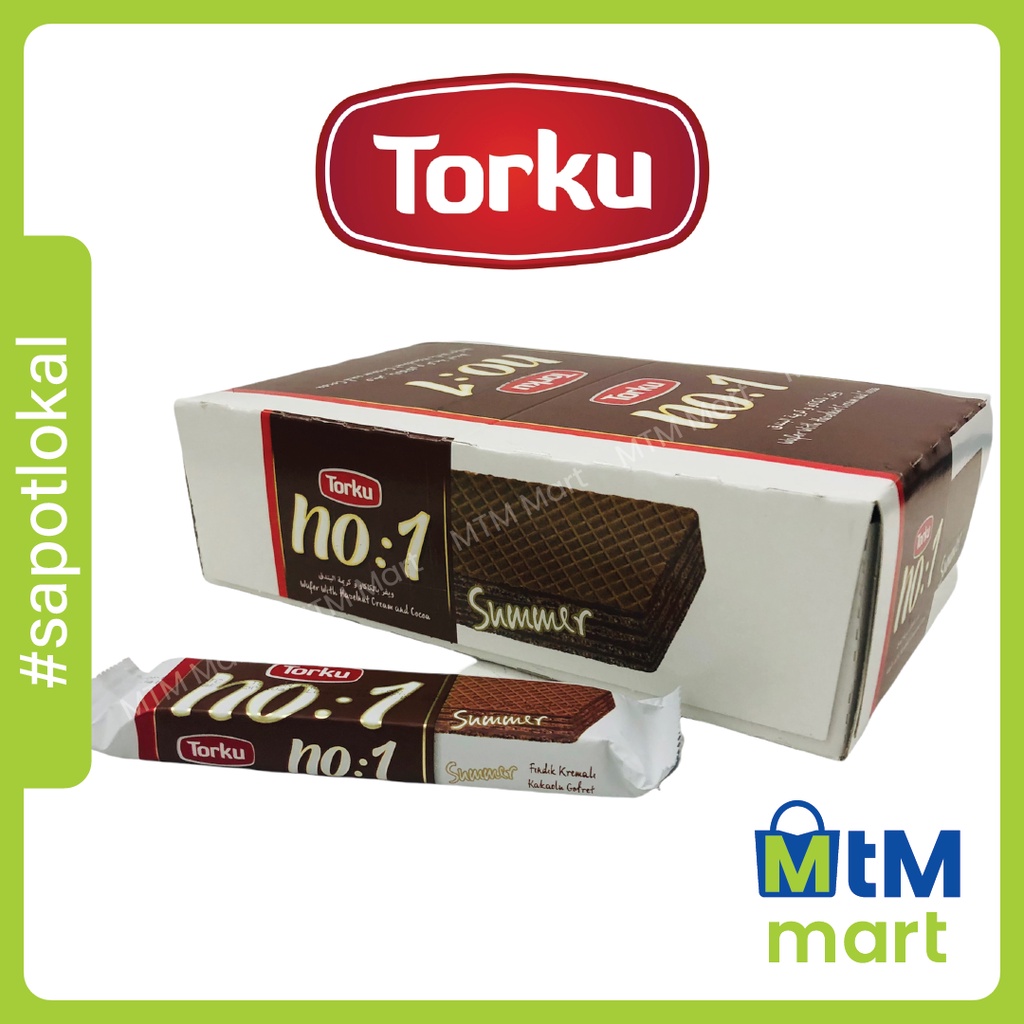 Torku No: 1 Summer 35g x 24 pcs BOX - Wafer with Hazelnut Cream and ...
