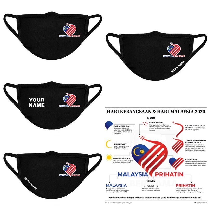MERDEKA/MALAYSIA CUSTOM FACE MASK READY STOCK | Shopee Malaysia