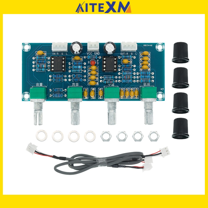 XH-A901 NE5532 Tone Board preamp Pre-amp With treble bass volume ... XH-A901 NE5532 Tone Board preamp Pre-amp With treble bass volume ...